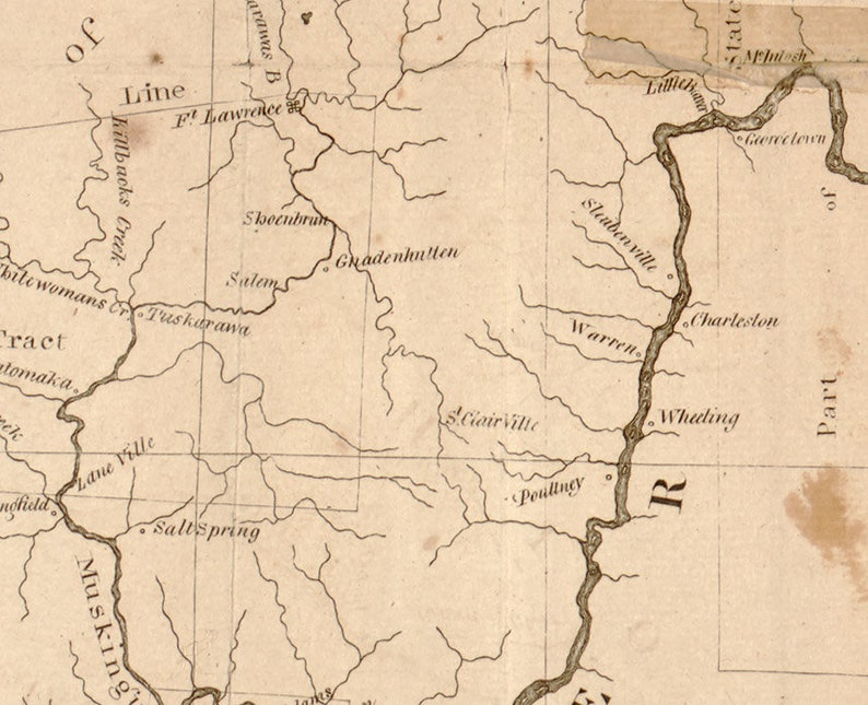 1804 Map of the State of Ohio - Etsy