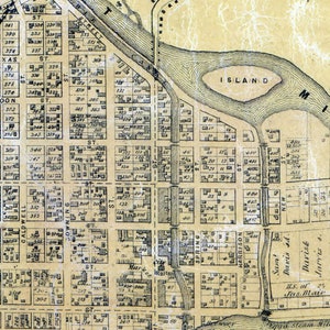 1858 Map of Piqua Miami County Ohio - Etsy