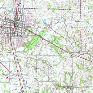 1950 Topo Map of Martin Tennessee - Etsy