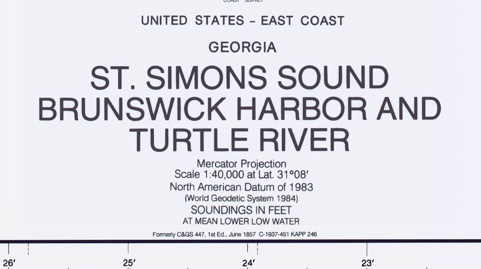 2000 Nautical Chart of St Simon Sound Brunswick Harbor Georgia - Etsy