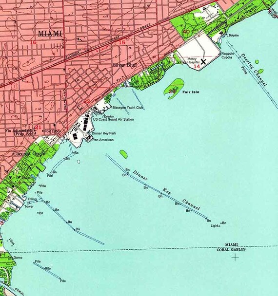 Key Biscayne Florida Map Directions