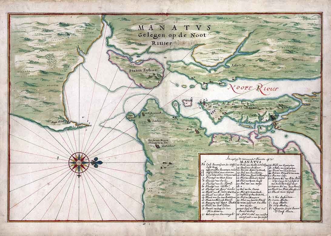 1639 Map of the New York City Region - Etsy