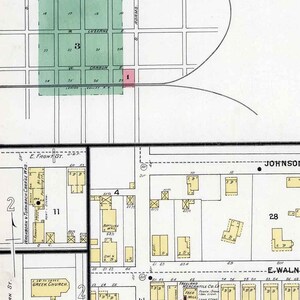 1895 Town Map of Freeland Luzerne County Pennsylvania - Etsy