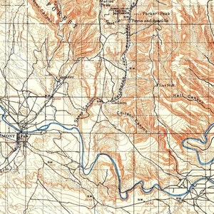 1902 Topo Map of Edgemont South Dakota - Etsy