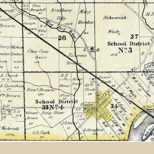 1855 Farm Line Map of Ross Township Butler County Ohio - Etsy