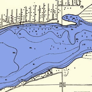 Buy 1970 Map of Lake Como Walworth County Wisconsin Online in India - Etsy