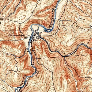 1900 Topo Map of Accident Maryland Quadrangle Deep Creek Lake - Etsy