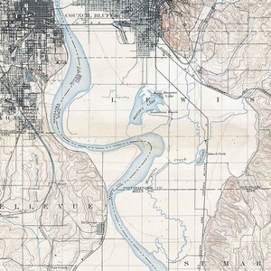 1898 Map of Omaha Nebraska and Vicinity - Etsy