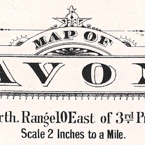1885 Map of Avon Township Lake County Illinois - Etsy