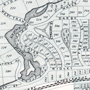 1875 Map of Ridley Park Delaware County Pennsylvania - Etsy