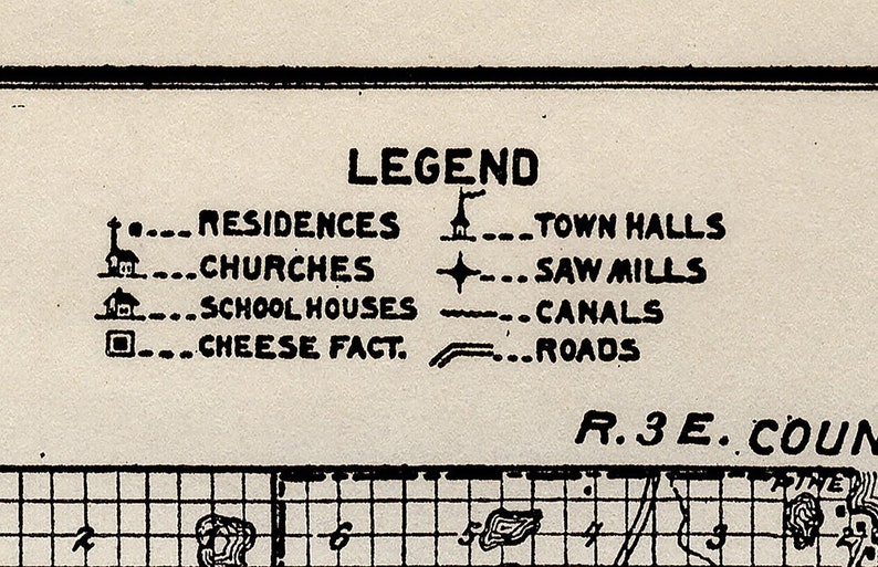 1914 Farm Line Map of Price County Wisconsin | Etsy