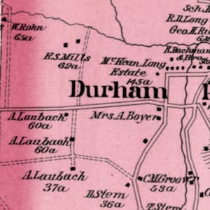 1891 Map of Durham Township Bucks County Pennsylvania - Etsy