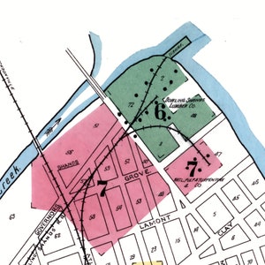 1917 Town Map of Green Cove Springs Clay County Florida - Etsy