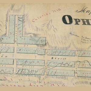 1800s Town Map of Ophir City Tooele County Utah - Etsy