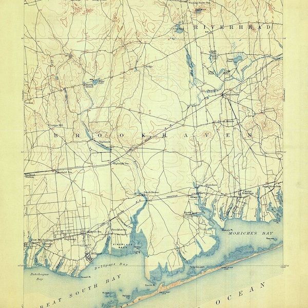 New Map of Brookhaven - Etsy