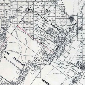1879 Farm Line Map of Kinney County Texas - Etsy