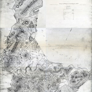 1860 Map of Botetourt County Virginia Family Names Genealogy - Etsy