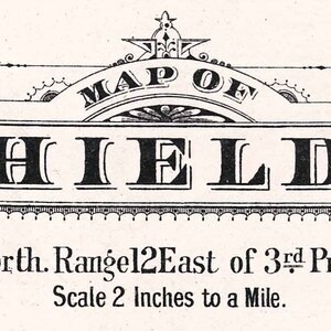 1885 Map of Shields Township Lake County Illinois - Etsy