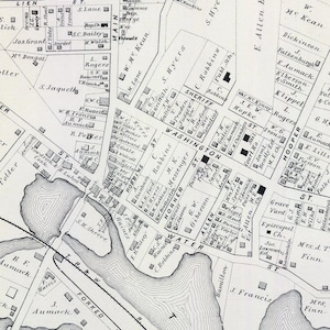 1878 Map of Toms River New Jersey - Etsy