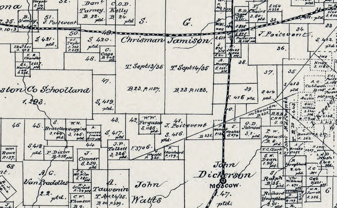 1879 Farm Line Map of Polk County Texas - Etsy