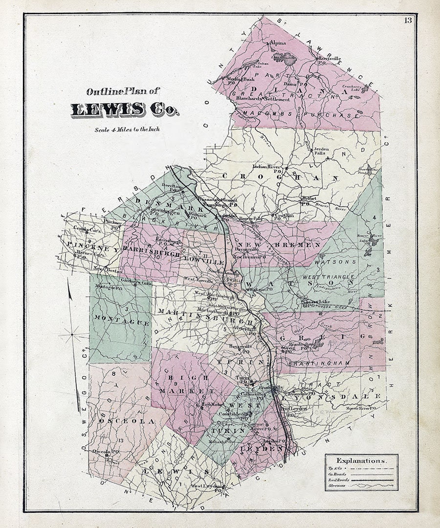 Lewis County Map