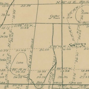 1896 Town Map of Lake City Florida - Etsy
