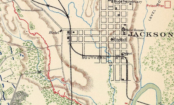 Jackson Mississippi Map