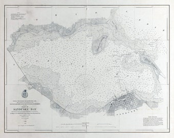 Sandusky Bay Map - Etsy