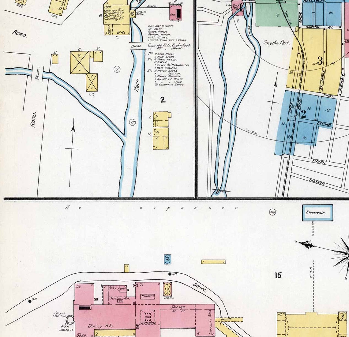 1892 Town Map of Mansfield Tioga County Pennsylvania - Etsy