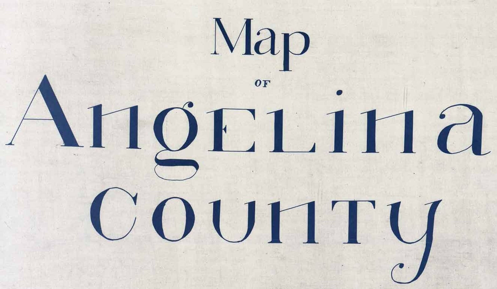 1899 Farm Line Map of Angelina County Texas - Etsy
