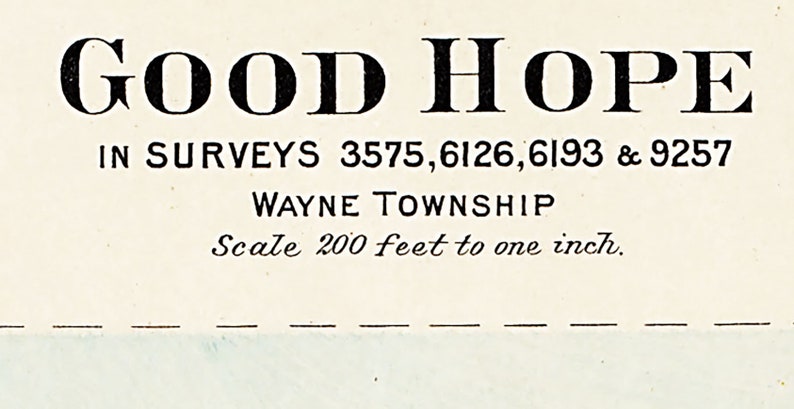 1913 Town Map of Good Hope Fayette County Ohio - Etsy