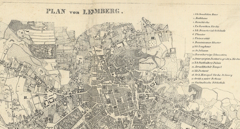 1878 Map of Galicia Lodomeria and Bukowina Galizien Crown Land - Etsy