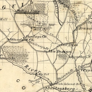 1871 Map of Surry County Virginia - Etsy