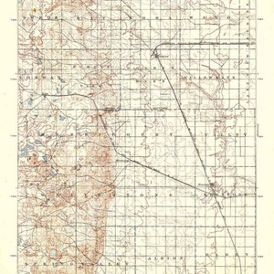 1896 Topo Map of Edgeley North Dakota - Etsy