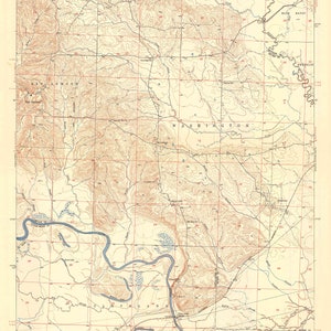 1951 Topo Map of Ben Lomond Arkansas Paraloma Brownstown - Etsy