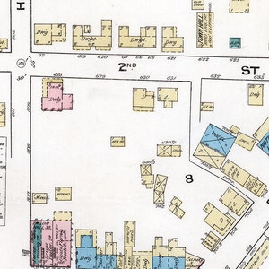 1885 Town Map of Frenchtown Hunterdon County New Jersey - Etsy