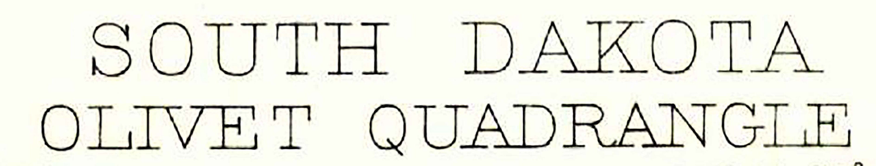 1898 Topo Map of Olivet South Dakota - Etsy UK