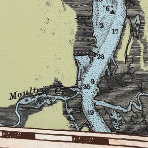 1929 Chart of the Saint Augustine Inlet Florida Framed - Etsy