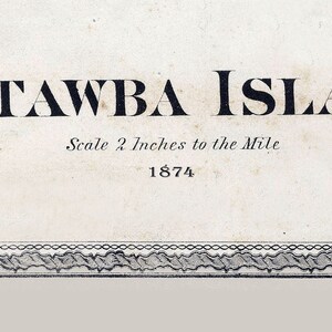 1874 Map of Catawba Island Ottawa County Ohio Lake Erie - Etsy