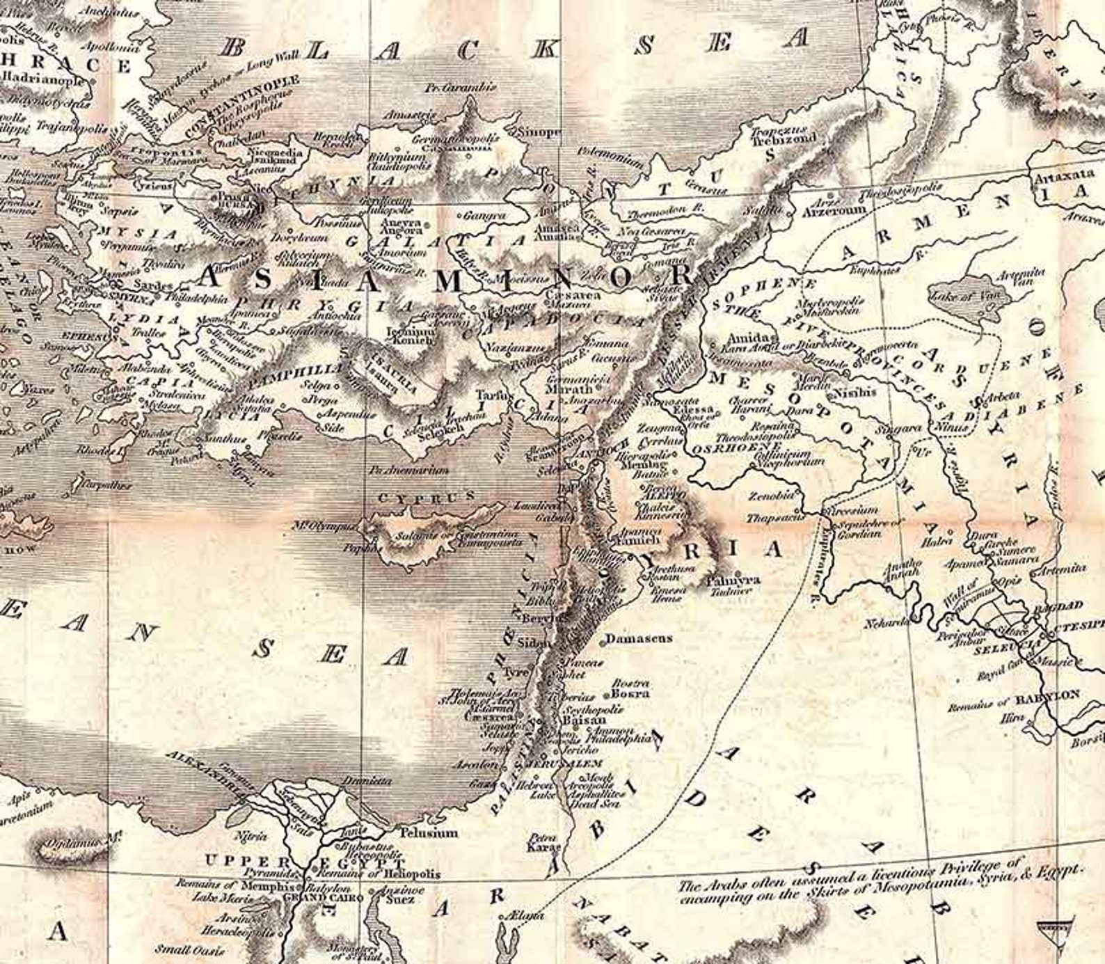 17th Century Map of the Eastern Part of the Roman Empire | Etsy