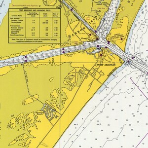 1970 Nautical Chart of Corpus Christi Bay Texas - Etsy