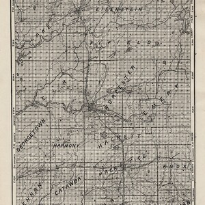 1914 Farm Line Map of Price County Wisconsin - Etsy