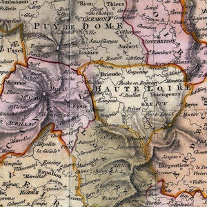 1813 Map of France - Etsy