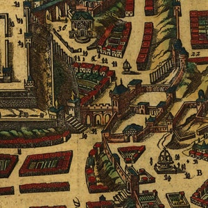 1660 Canvas Map of the City of Jerusalem Israel - Etsy