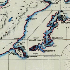 1843 Map of New Zealand - Etsy