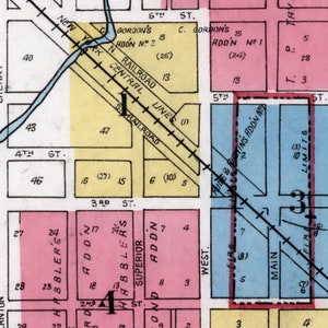 1920 Town Map of Genoa Ottawa County Ohio - Etsy