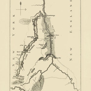 1772 Map of Lake George New York - Etsy