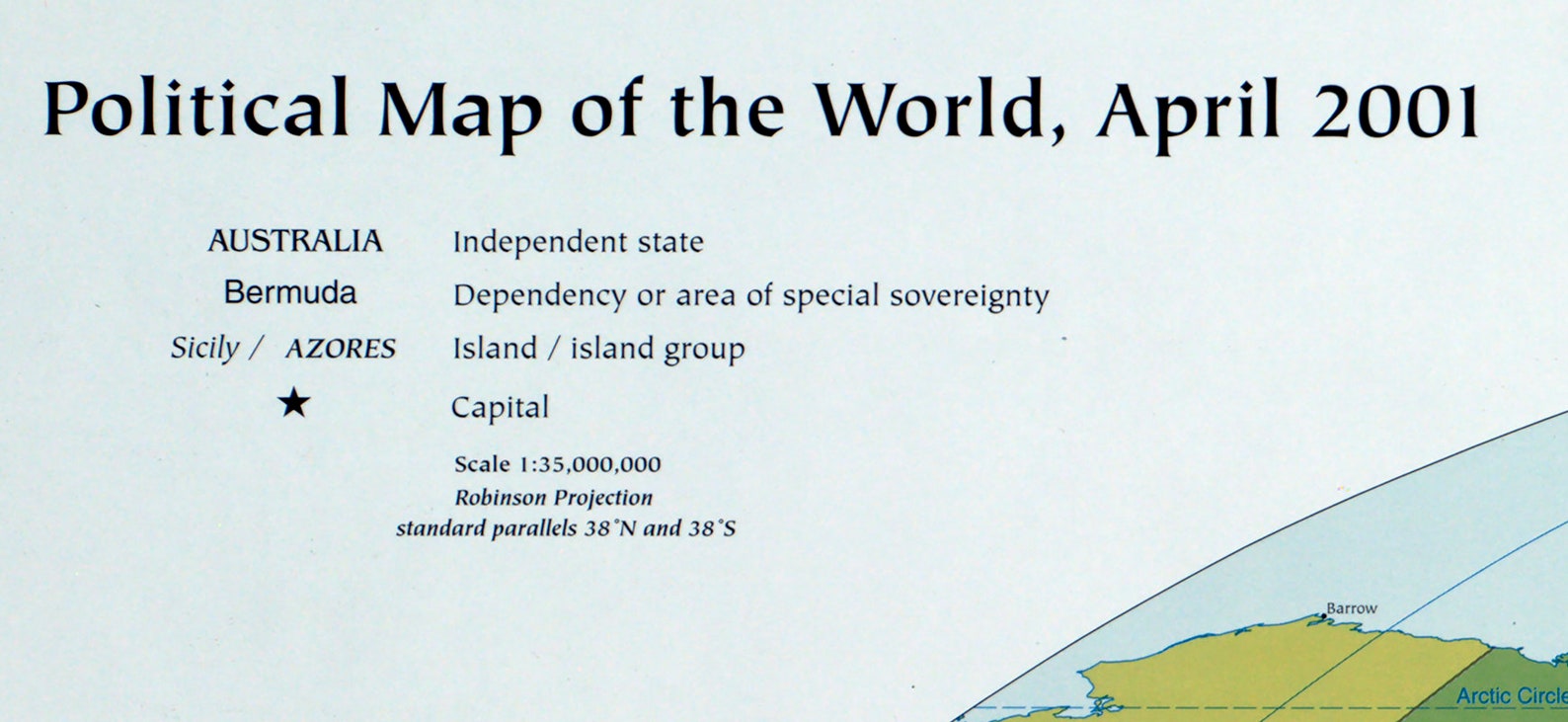 2001 Political Map of the World - Etsy