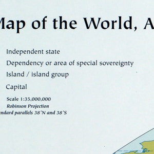 2001 Political Map of the World - Etsy