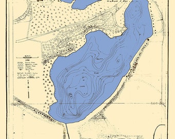 South Pine Lake Map - Etsy Australia